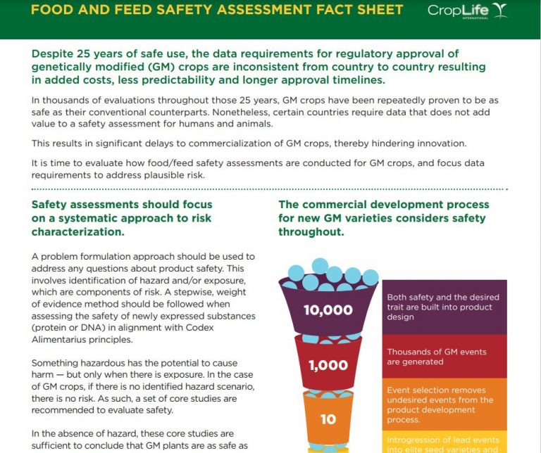 Food Feed Safety Assessment – CropLife Indonesia