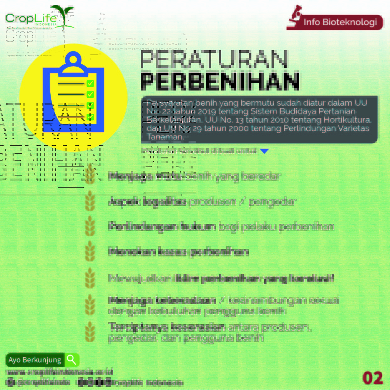 Anjuran Penggunaan Benih Bermutu – CropLife Indonesia