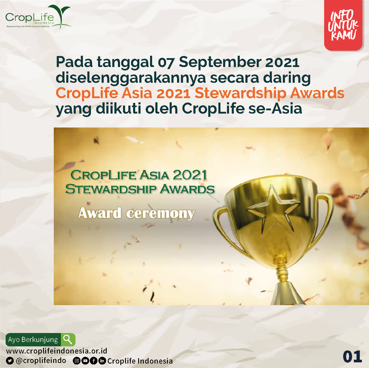 CropLife Indonesia sebagai “Best Impact” di Croplife Asia 2021 ...